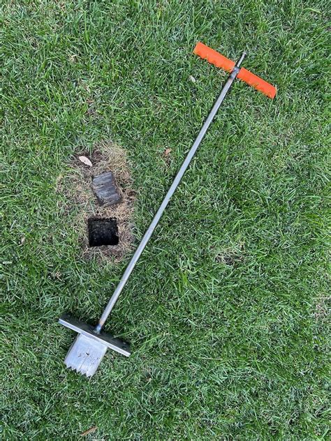 Heavy Duty Sod Plugger Tool 2 Inch Round And 3 Inch Square For