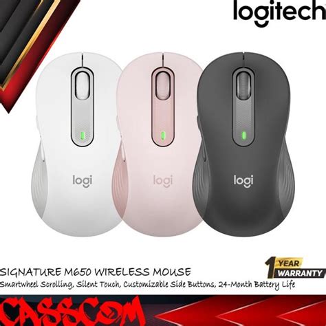 Jual Logitech Signature M650 Mouse Wireless Bluetooth Silent Shopee