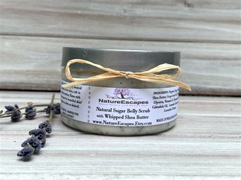 Pregnancy T Belly Scrub Natural Lavender Sugar Scrub With Etsy