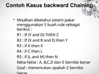 Metode Kecerdasan Buatan Forward Backward Chaining PPTX