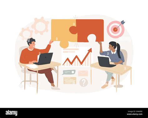 Job Sharing Isolated Concept Vector Illustration Stock Vector Image