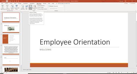 Setting A PowerPoint Slide Show To Loop Continuously