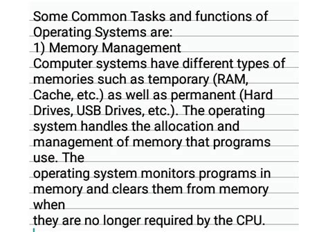 Solution Function Of Operating System Studypool