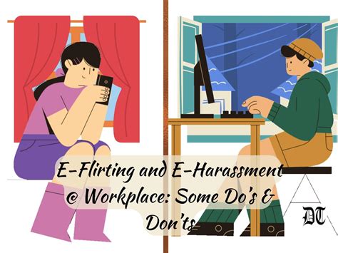 E Flirting And E Harassment Workplace Some Dos And Donts Different