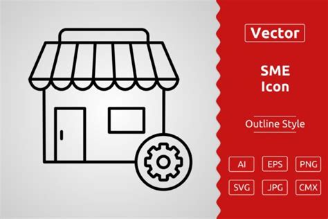 Vector Sme Outline Icon Graphic By Muhammad Atiq · Creative Fabrica