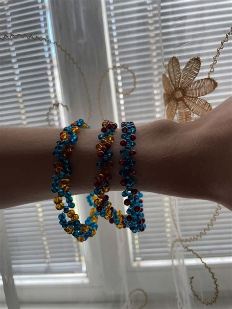 Браслети з бісеру кольца з бісеру Handmade 20 грн Браслети Мукачево на Olx