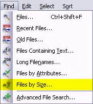 Find Files Searching By Size FileBoss The Power File Manager For Windows