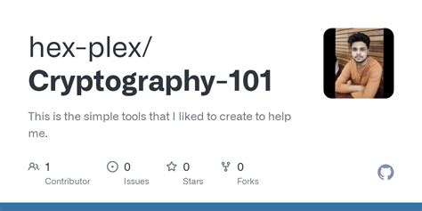 Github Hex Plexcryptography 101 This Is The Simple Tools That I