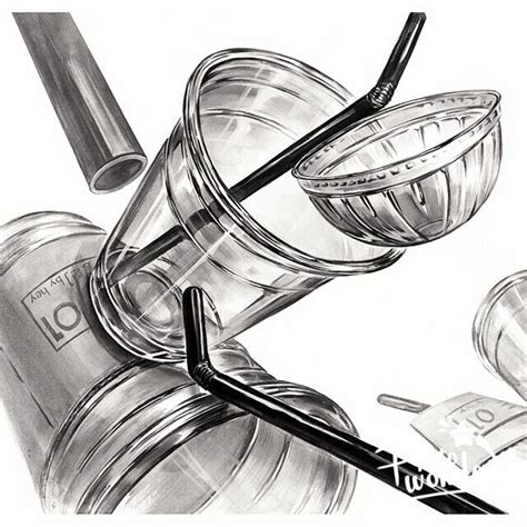 Drawing Of A Blender And Other Items