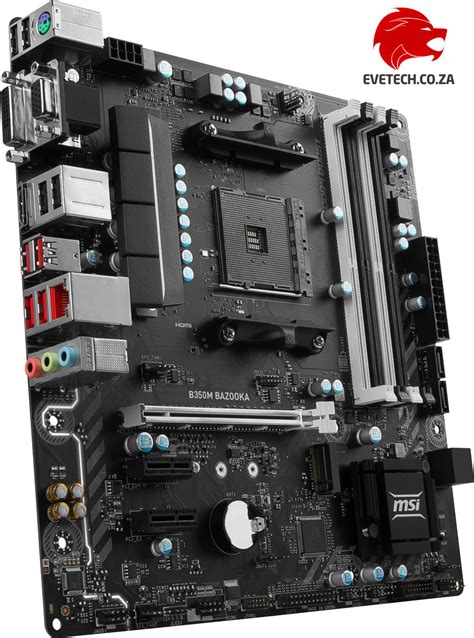 MSI B350M BAZOOKA AM4 RYZEN Motherboard - Free Shipping