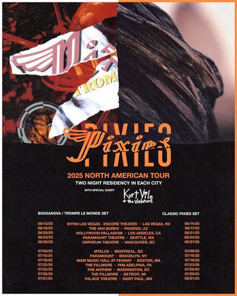 Pixies To Play Doubles Across North America On 2025 Tour Pollstar News