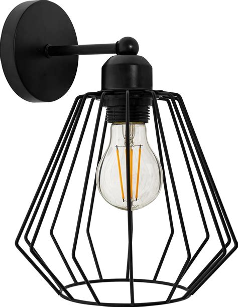 Lampa Toolight Lampa Kinkiet Ścienny Metalowy Loft 392226 Czarna Osw04004 Opinie i