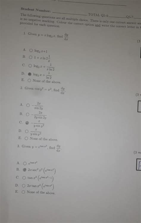 Solved Total Q1 4 The Following Questions Are All Multiple