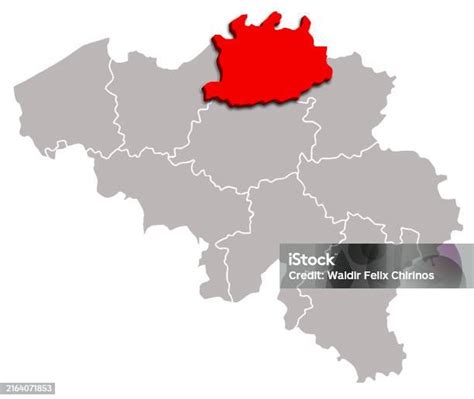 앤트워프 지도 Province Of Belgium 3d 아이소 메트릭 맵 0명에 대한 스톡 벡터 아트 및 기타 이미지 0명