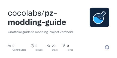 github cocolabs pz modding guide unofficial guide to modding project