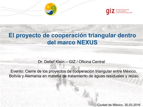 El proyecto de cooperación triangular dentro del marco
