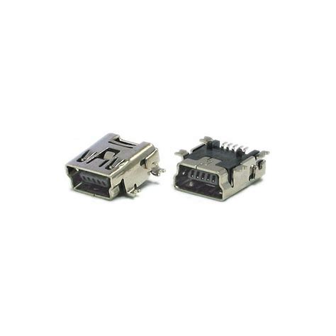 Conector Usb Mini B Hembra Smd Female Mini B Usb Socket Connec
