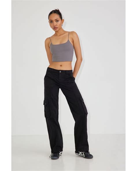 Garage Chicago Low Rise Cargo Pant In Blue Lyst