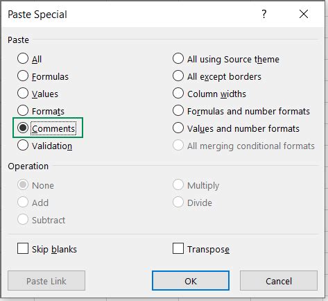 Expanded Paste Icon Features In Excel