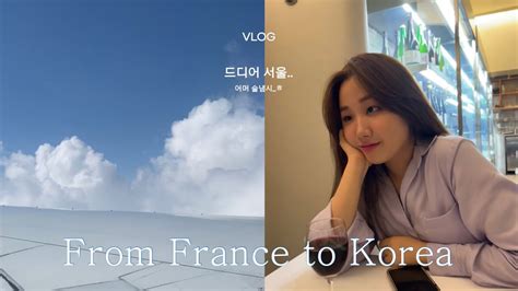 유학생vlog 🇫🇷프랑스는 덥고 🇰🇷한국은 습하다 비 누가 좀 멈춰 수정 술 좀 멈춰 고삐 풀린 유학생 브이로그