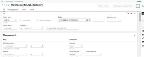 How To Create Purchase Orders In Sage X3 Consultingbord