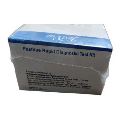Fastvue Rapid Diagnostic Test Kit At Rs 35piece Diagnostic Test Kit