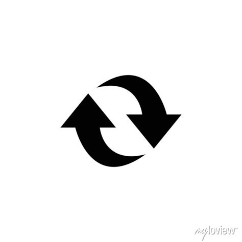 Black Arrows In Circular Motion Arrow Combinations Rotation Posters For The Wall • Posters