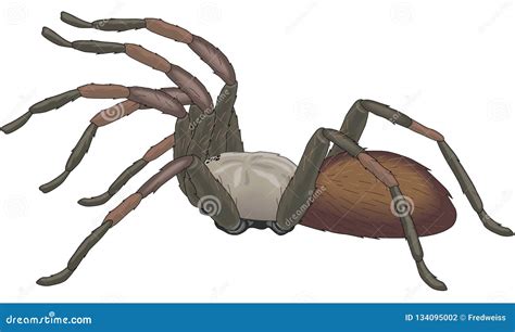 Tarantula Spider Vector Illustration Stock Vector Illustration Of