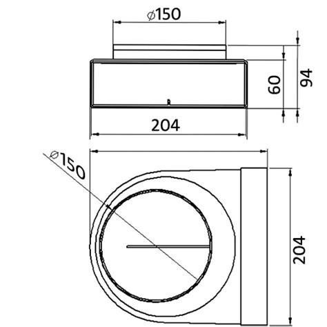 Ducting Rigid Offset Rotating Spigot Mm X Mm To Mm