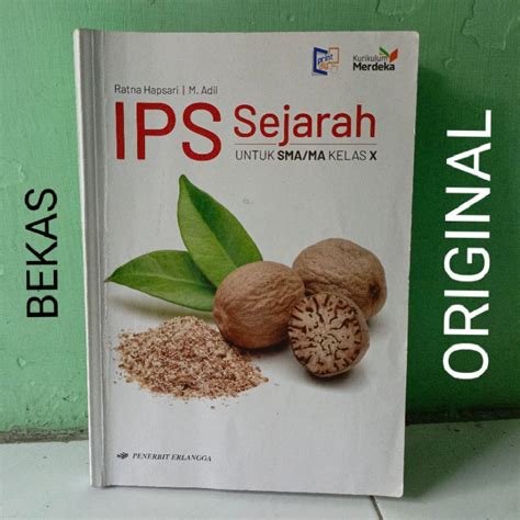 Jual Buku IPS Sejarah Kelas 10 X 1 I SMA MA Penerbit Erlangga Kurikulum