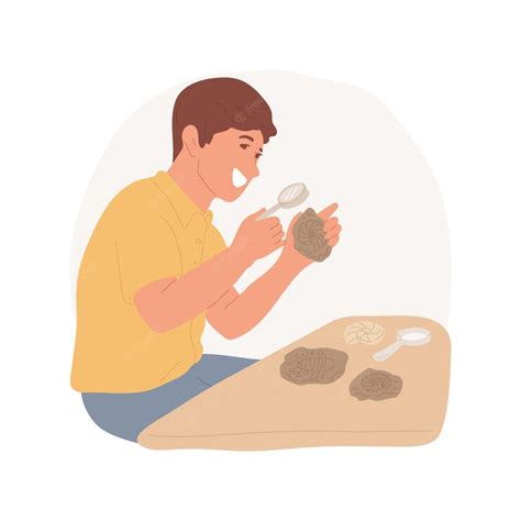 Premium Vector Fossils Isolated Cartoon Vector Illustration