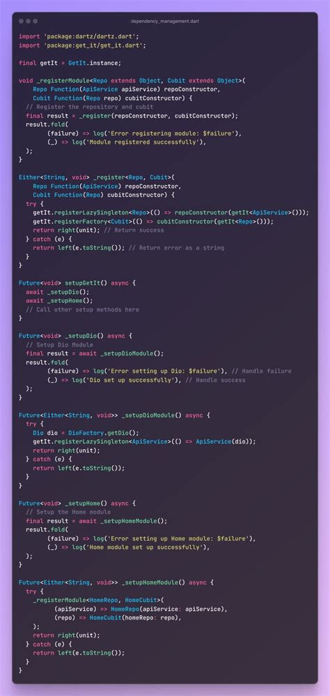 🚀 Refactoring Code For Better Dependency Management In Flutter 🚀 Recently I Came Across A