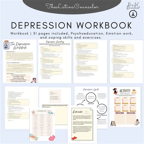 Depression Therapy Worksheets Therapy Resources Specific Symptomology