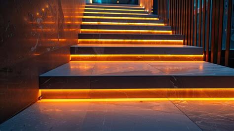 Step Lights Premium Ai Generated Image