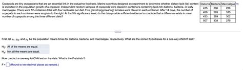 [solved] Copepods Are Tiny Crustaceans That Are An Essent