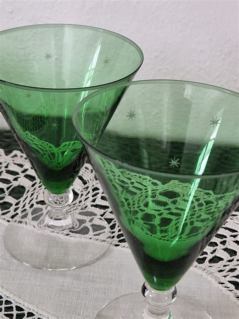 Sjeldne Vinglass Med Stjerner Hadeland Finn Torget