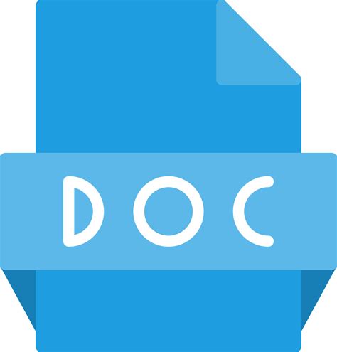 Doc File Format Icon Vector Art At Vecteezy