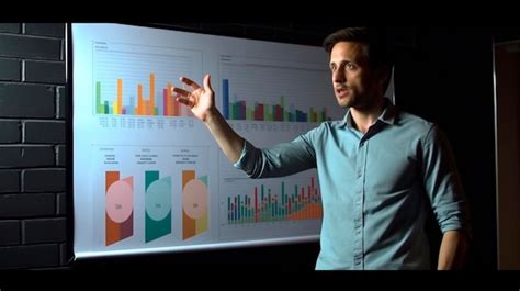 Premium Ai Image Person Presenting And Evaluating Data Chart Generative Ai