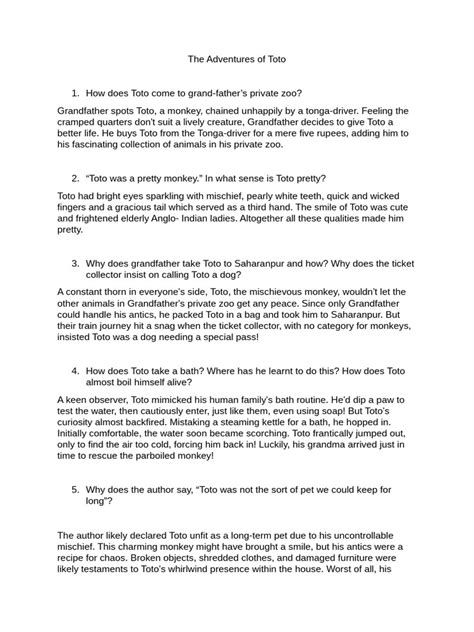 The Adventures Of Toto Pdf