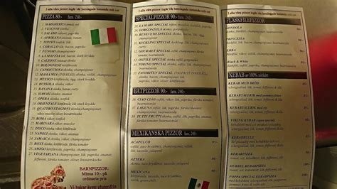 Menu At Emc Pizzeria Hb Avesta