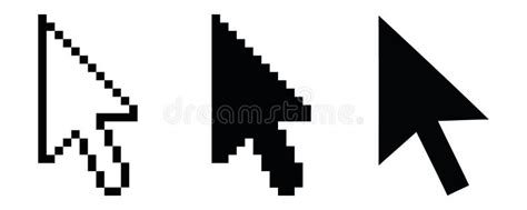 Click Icon Set Pointer Arrow Icon Stock Vector Illustration Of Choice Website 388015833