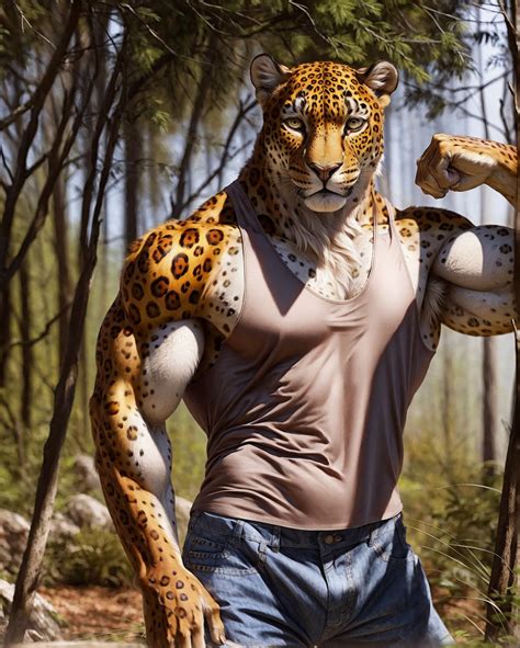 Anthro Jaguar Male Adult M Image Created By Tensorart