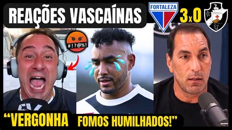 REAÇÕES dos VASCAÍNOS REVOLTADOS A DERROTA FORTALEZA 3X0 VASCO