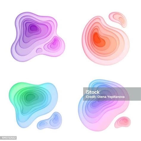 向量抽象背景材料設計3d 壁紙時尚範本的印刷 卡片 網頁設計 海報 橫幅向量圖形及更多一組物體圖片 一組物體 傳單 切斷 Istock