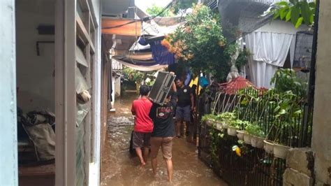 BPBD Catat 92 RT Di Jakarta Tergenang Banjir