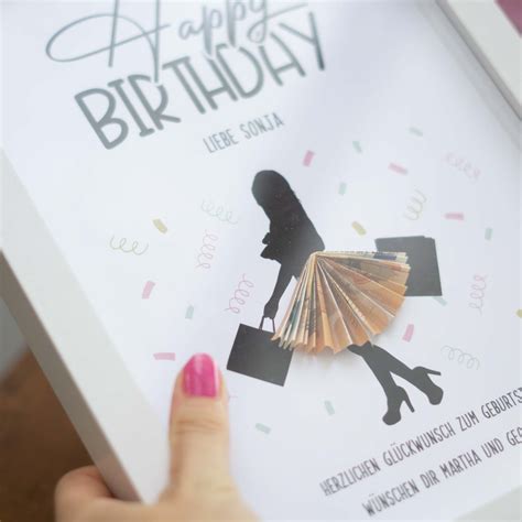 Kreativ Geld verschenken für Shopping Queen Wedding Tree de