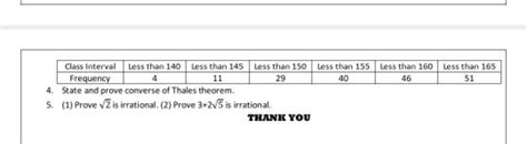 Begin Tabular C C C C C C C Hline Class Interval Begin Tabular C C C C C C C Hline Class Interval
