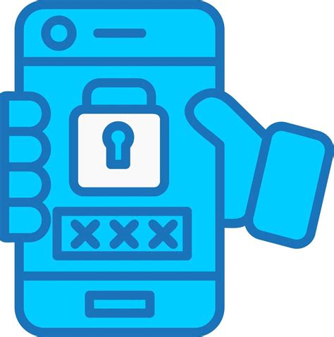 Mobile Password Vector Icon 16819413 Vector Art At Vecteezy
