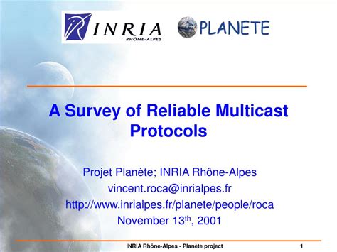 Ppt A Survey Of Reliable Multicast Protocols Powerpoint Presentation