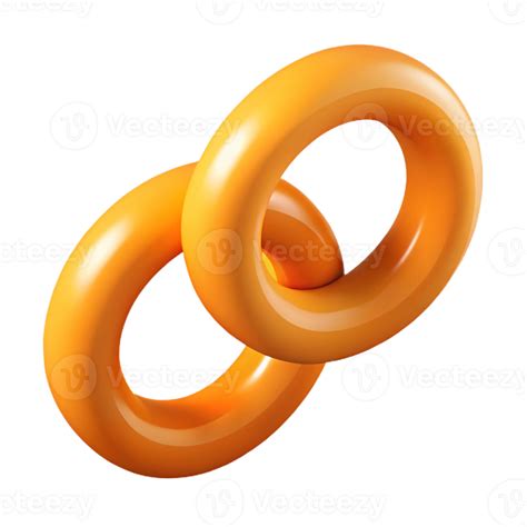 Radiant Unforgettable Interlocking Circles Forming A Chain Clean Lines Flat Orange With